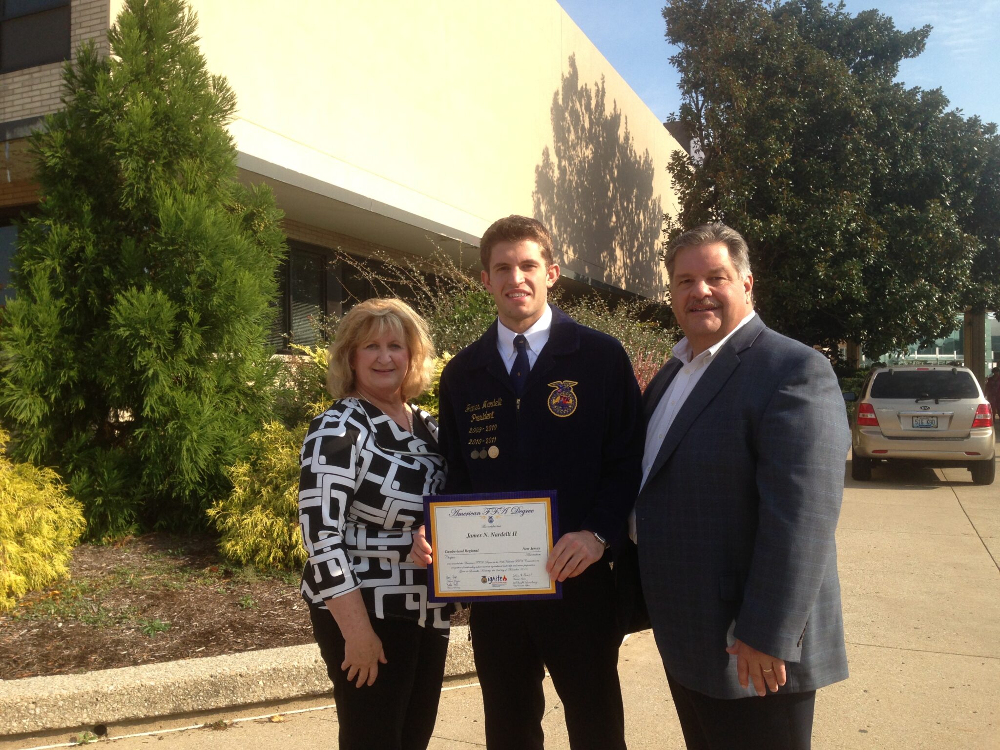 James Nardelli Earns American FFA Degree - Nardelli Brothers | Nardelli ...